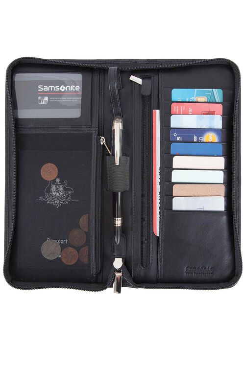 Samsonite LEATHER WALLETS Executive Travel Wallet